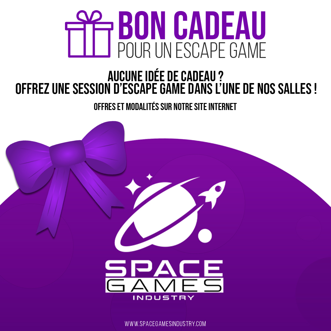 CARTE CADEAU | Escape Game - SPACE GAMES Industry